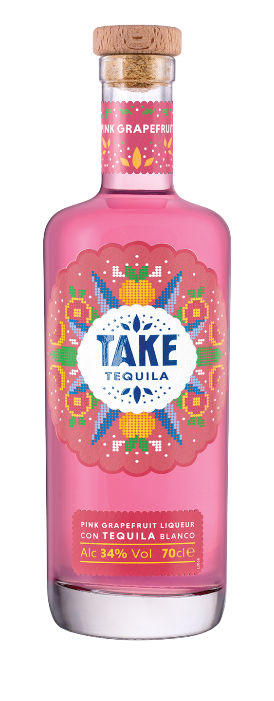 Take Tequila Pink Grapefruit Liqueur | Distilled